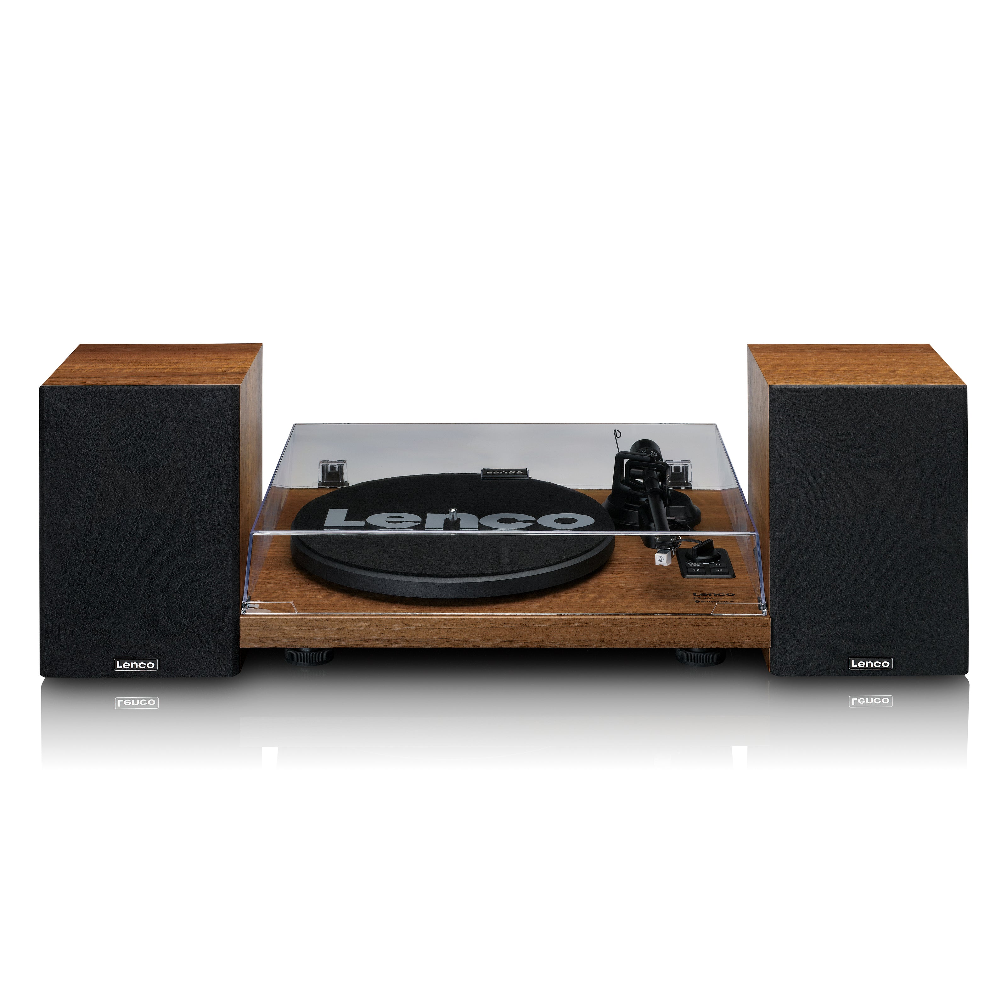 Lenco LS-480WD - Turntable with Bluetooth Connectivity and Speakers, W